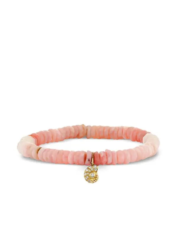 SYDNEY EVAN 14kt Yellow Opal And Diamond Nautilus Bracelet