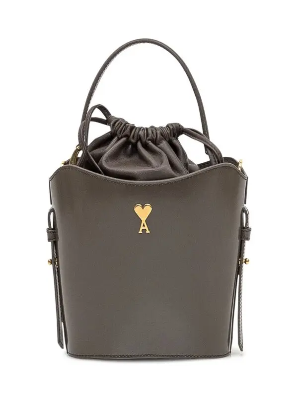 Ami Bucket Bag With Gold Tone Logo