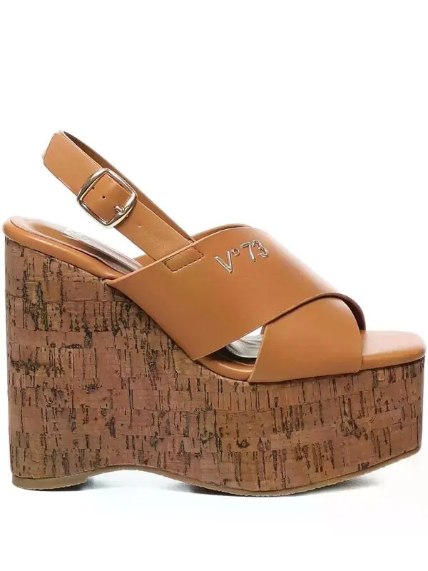 V°73 Crossover Wedge Sandals