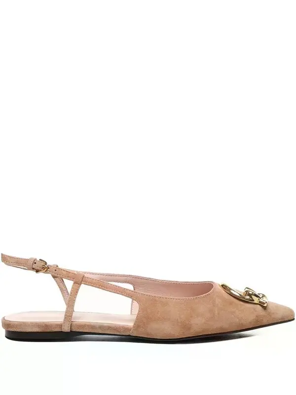 COCCINELLE C-me Slingback Flats - Brown
