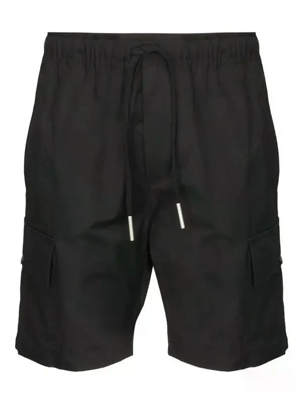 GIULIANO GALIANO Elastic-waist Cargo Shorts - Black