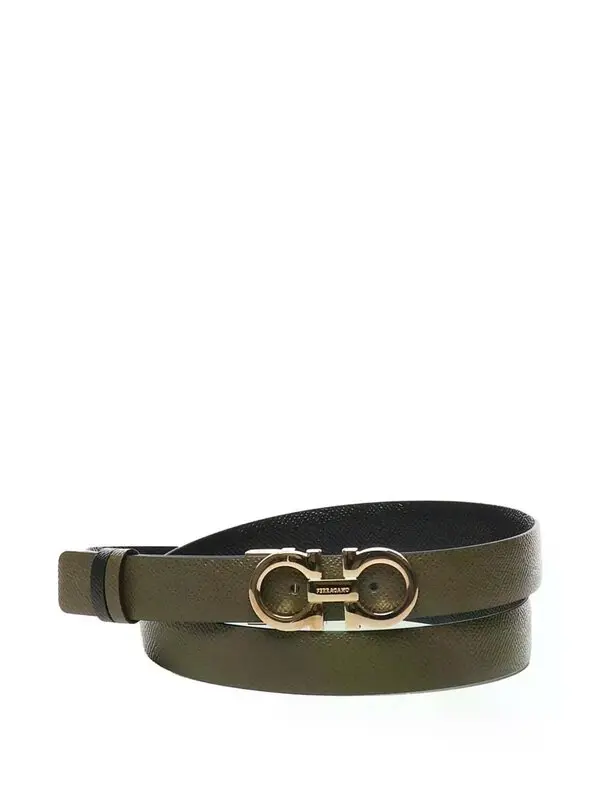 FERRAGAMO Reversible Gancini-buckle Belt