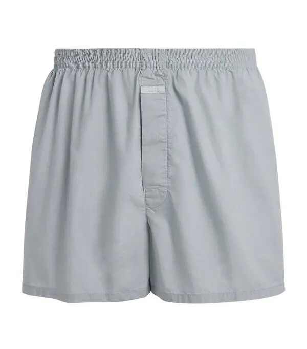 SKIMS Cotton Poplin Boxer Shorts - Grey