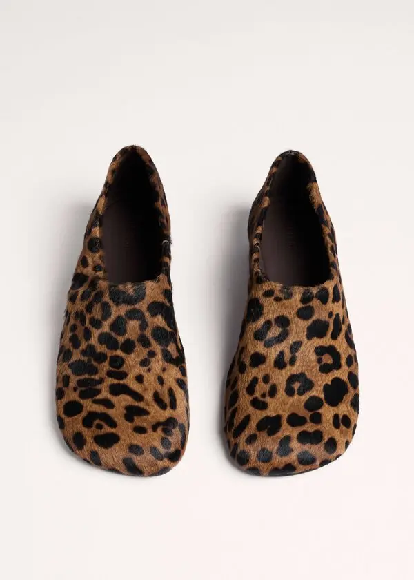 ME+EM Leopard Print Asymmetric Slipper