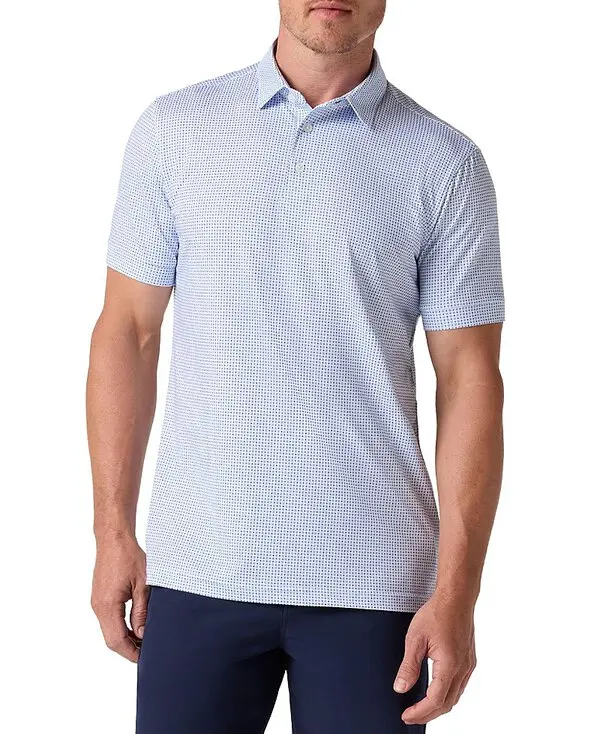 Mizzen+main Versa Short Sleeve Polo - White Multi Floral