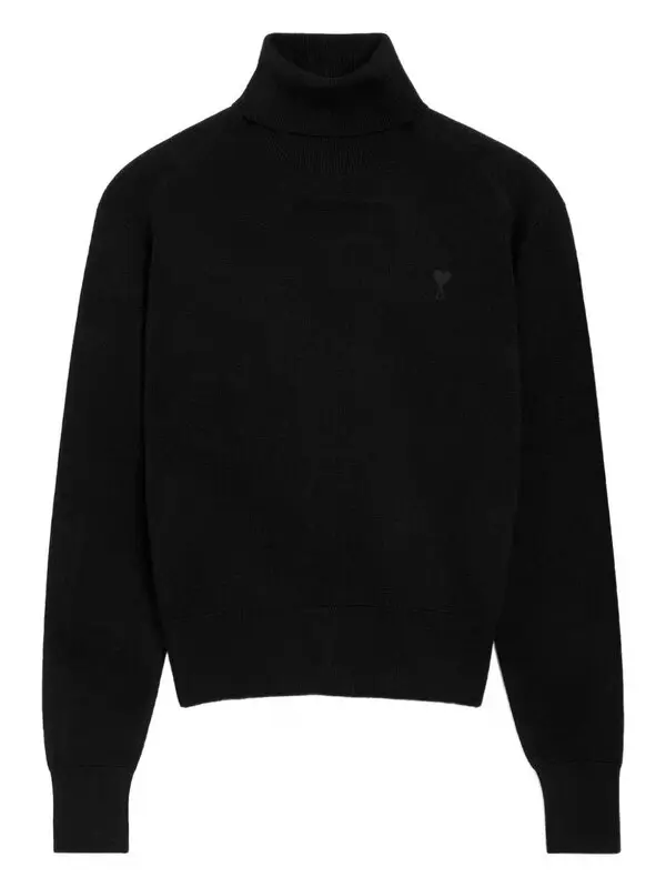 Ami De Coeur Roll-neck Sweater - Black