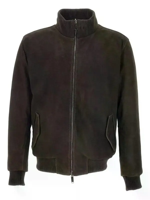VOLFAGLI FIRENZE Zip-front Leather Jacket