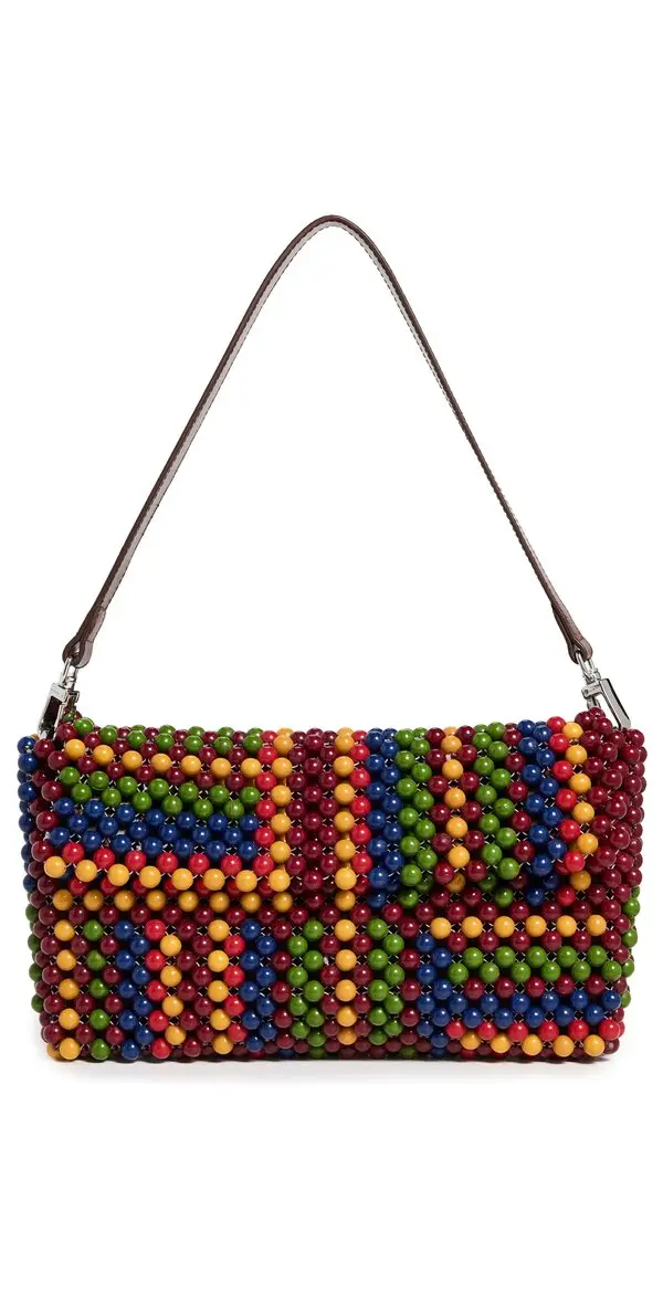 Staud Timmy Convertible Shoulder Bag - Jungle Stripe
