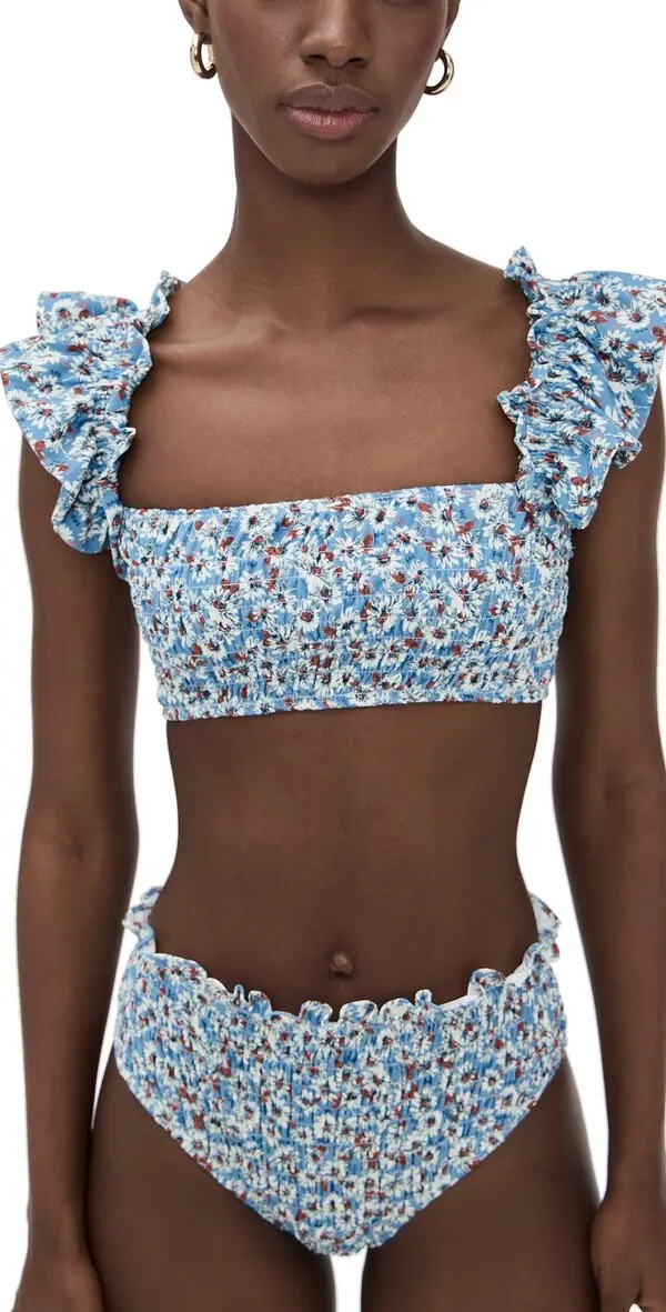 Sea Whitney Flutter Sleeve Bikini Top