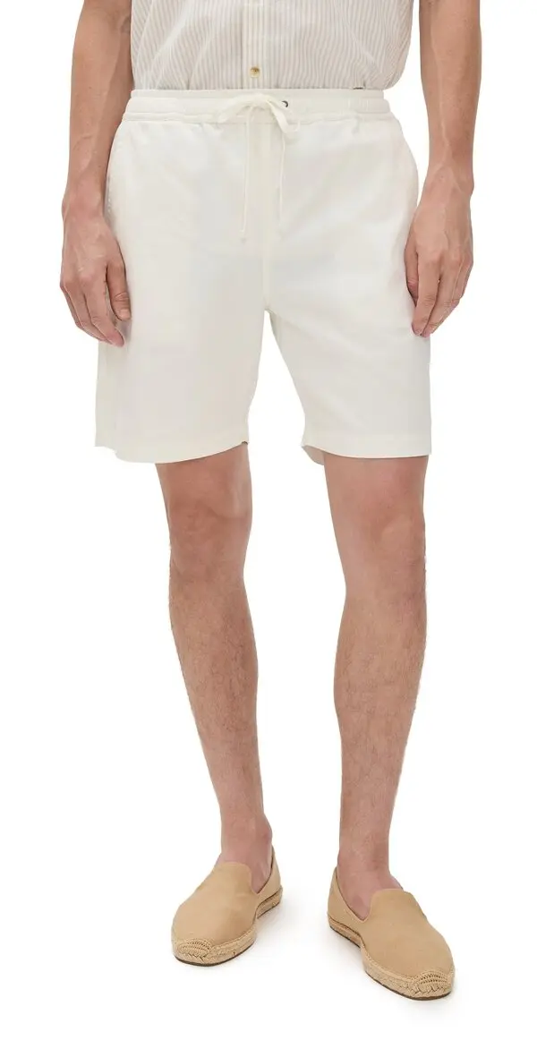 Universal Works Twill Beach Shorts - Ecru