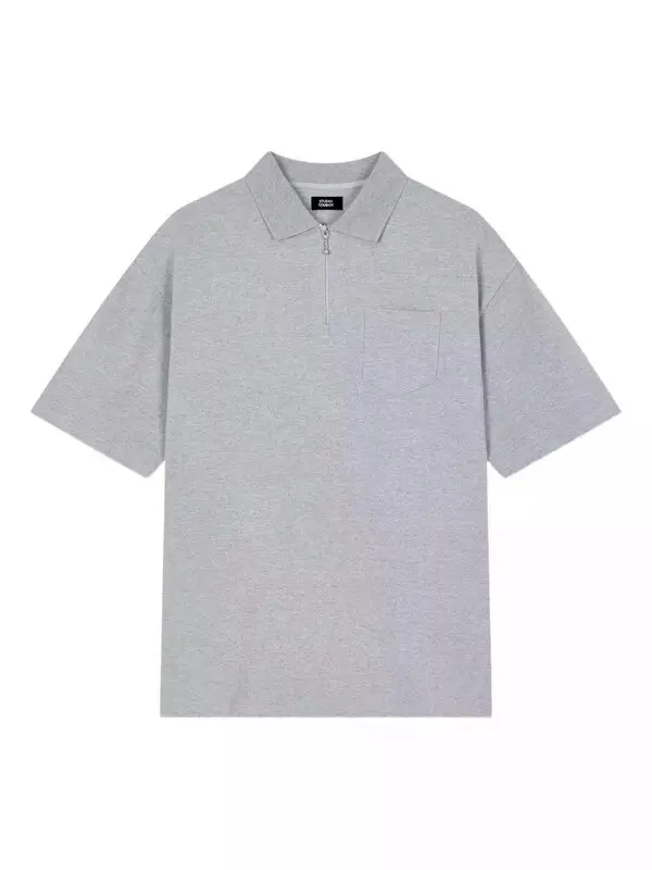 STUDIO TOMBOY Half-zip Polo Shirt - Grey