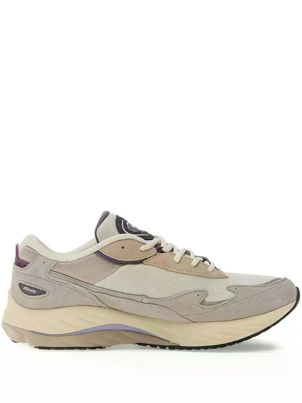 Mizuno Wave Rider Panelled Sneakers - Neutrals
