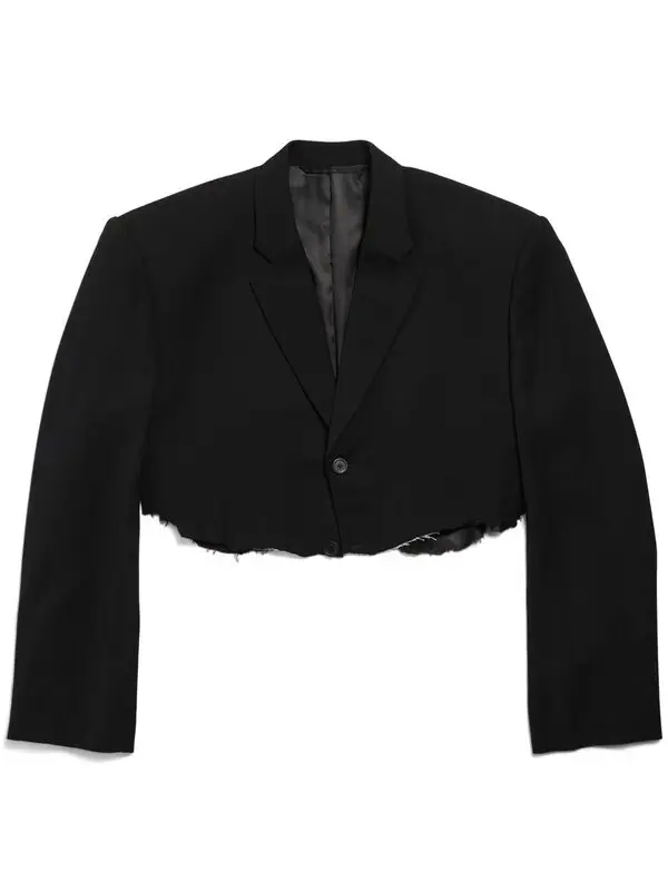 Balenciaga Raw-cut Hem Jacket