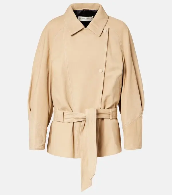 Nour Hammour Buffy Leather Jacket
