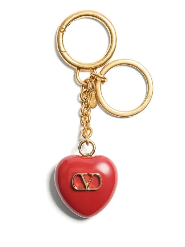 Valentino Garavani Coeur Royal Key Ring - Red