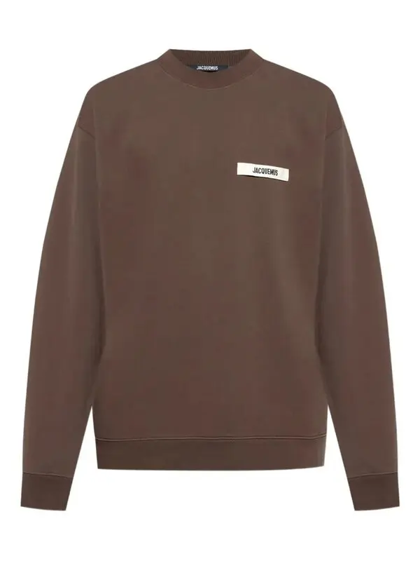 Jacquemus Le Sweatshirt Gros Grain - Brown