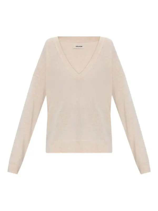 Zadig&Voltaire Vivi Ws Patch Heart Sweater - Beige