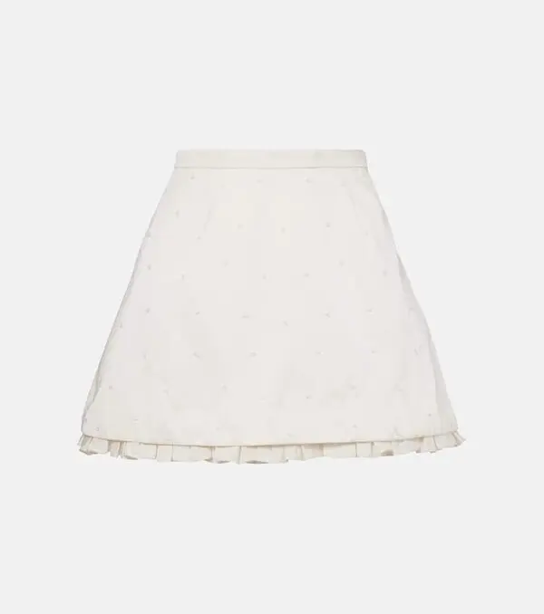 CLIO PEPPIATT Camelia Embellished Miniskirt