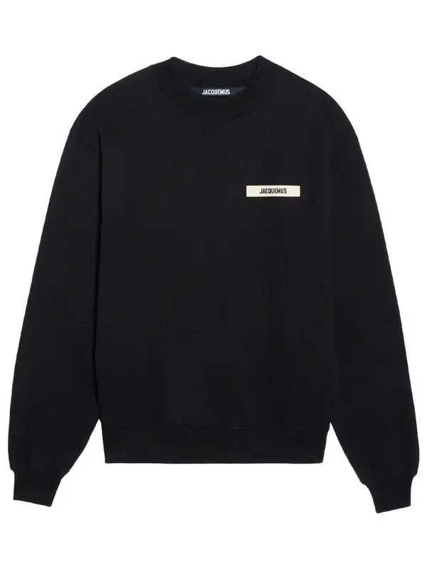 Jacquemus Le Sweatshirt Gros Grain - Black