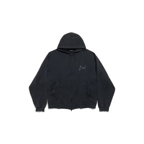 Balenciaga Music Britney Spears Zip-up Hoodie - Black