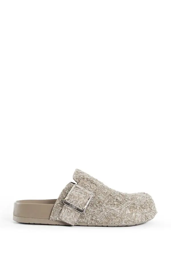 Loewe Ease Buckle Mules - Green