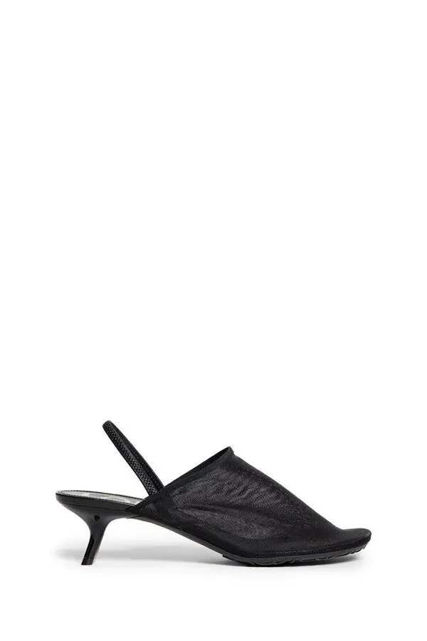 Loewe Petal Mesh Sling-back Mule 45 - Black