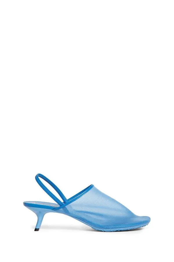 Loewe Petal Mesh Sling-back Mule 45 - Blue