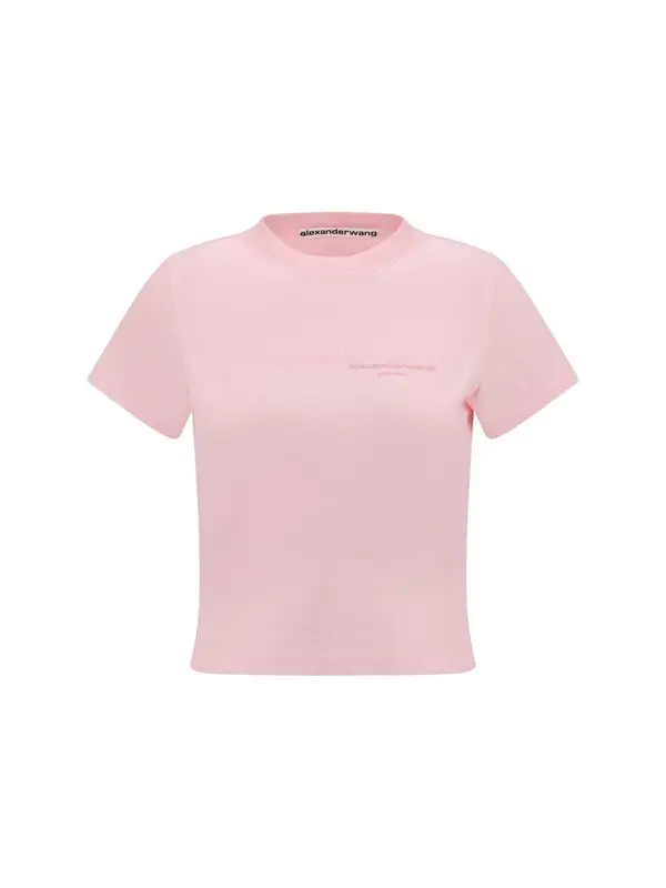 Alexander Wang Cropped T-shirt - Pink