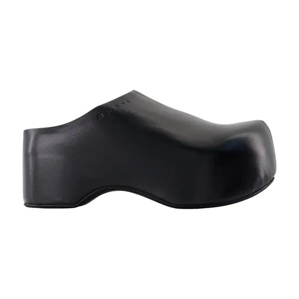 Marni Sabot Sandals - Black