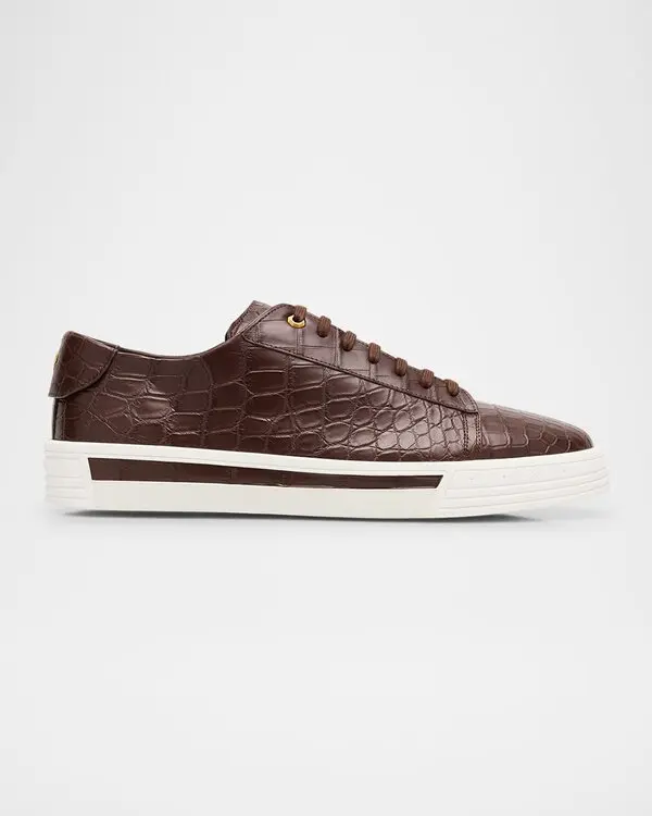 Stefano Ricci Crocodile Leather Sneakers