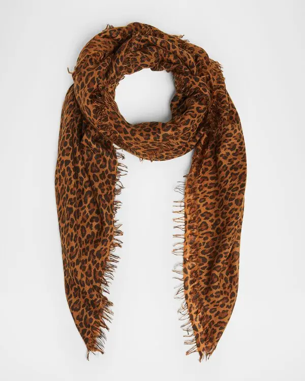Isabel Marant Madicia Leopard-print Cashmere And Wool Scarf - 99le Leopard