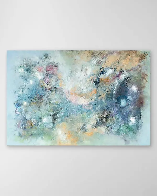 RFA FINE ART Blue Abstract" Hand-embellished Giclee Lara Brooke