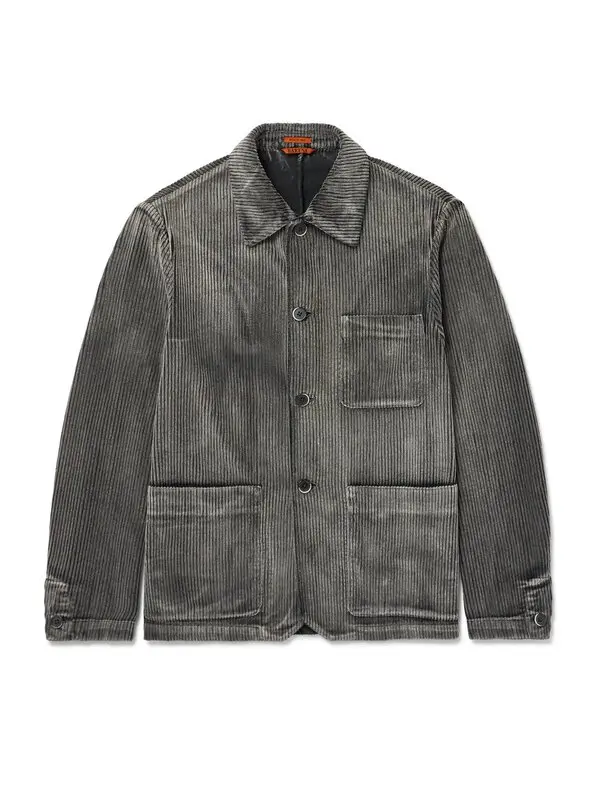 Barena Venezia Garment-dyed Cotton-corduroy Overshirt