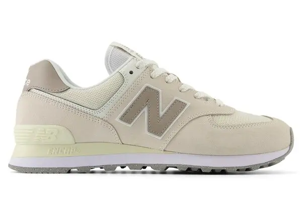 NEW BALANCE 574 Sneakers - Linen/light Mushroom/white