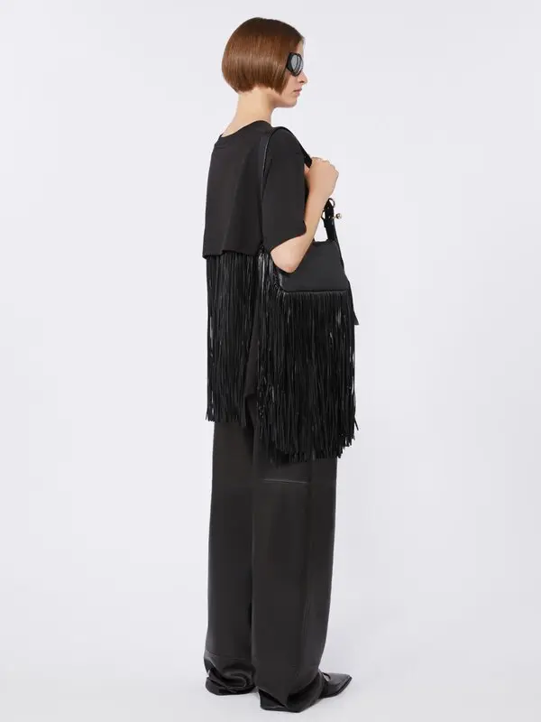 Max Mara Fringed Jersey T-shirt
