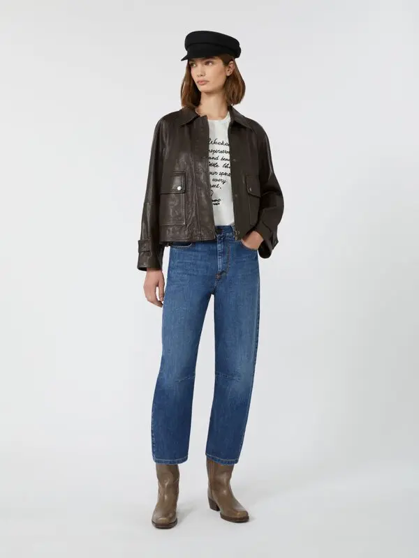 Max Mara Nappa Leather Shacket