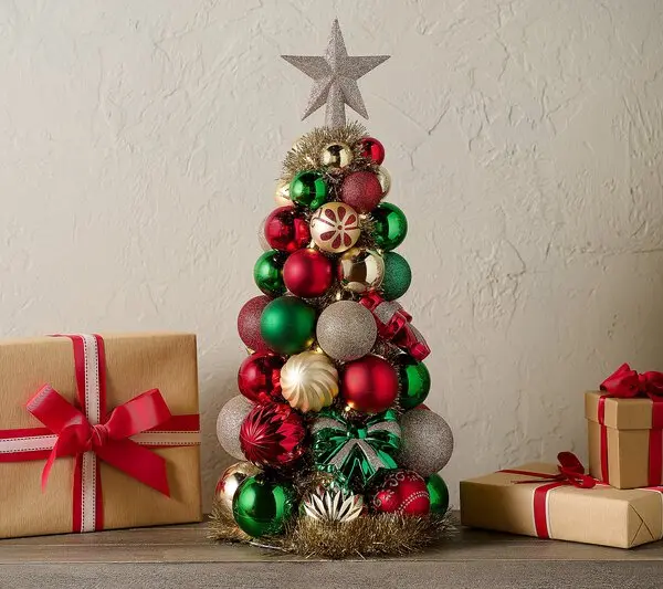 KRINGLE EXPRESS 24' Lit Shatterproof Ornament Tree