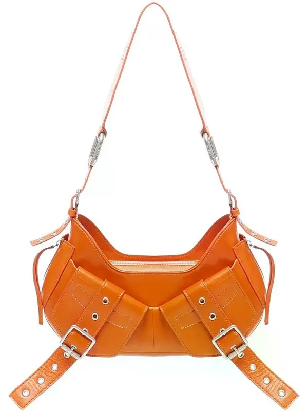 BIASIA Buckle-detail Shoulder Bag - Orange