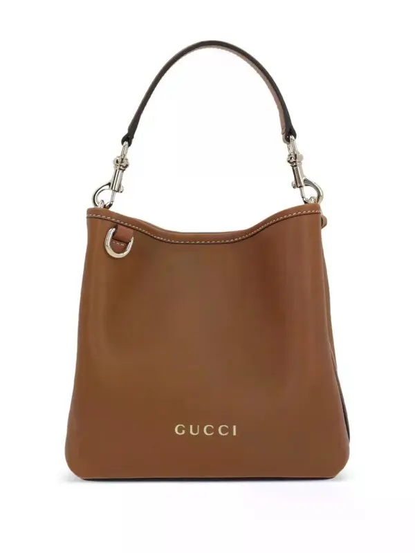 Gucci Embroidered-logo Bucket Bag