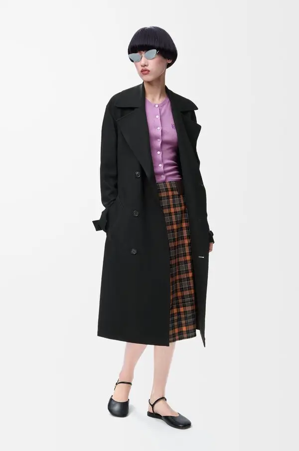 Loewe Trench Coat In Stretch Viscose