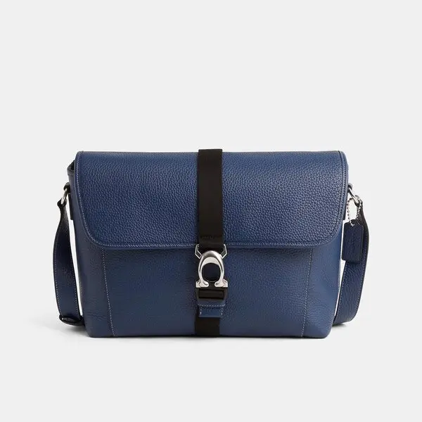 Coach Restored Beck Messenger - Deep Blue