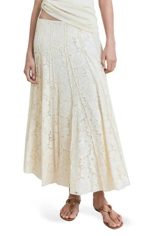 Mango Floral Lace Maxi Skirt