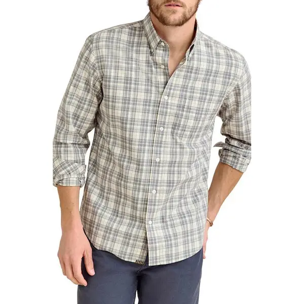 Billy Reid Plaid Cotton Button-down Shirt