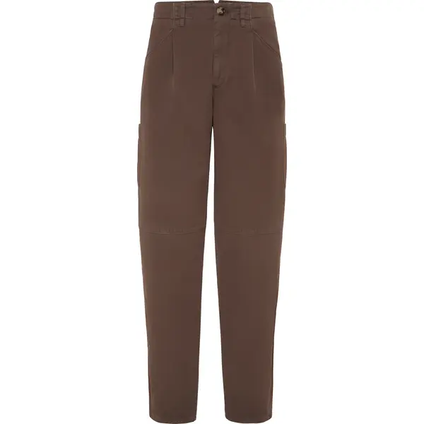 Brunello Cucinelli Cotton Ergonomic Trousers - Brown