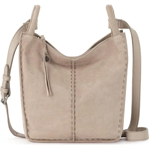 THE SAK Los Feliz Leather Crossbody Bag - Sand Suede