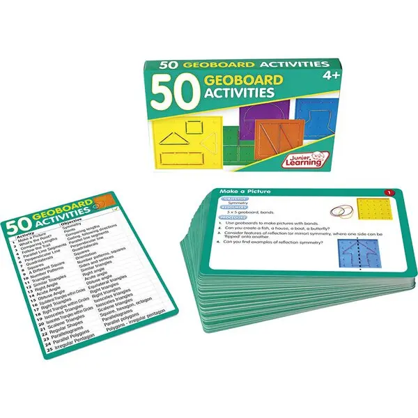 JUNIOR LEARNING 50 Geoboard Activities