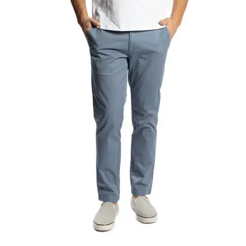 PETER MANNING Lightweight Stretch Chinos Slim Fit - Slate
