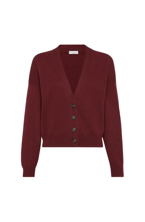 Brunello Cucinelli Cashmere Cardigan - Amaranth