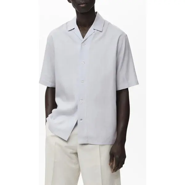 Mango Lycocell & Linen Camp Shirt