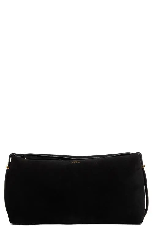 TOTÊME Scoop Suede Clutch - Black